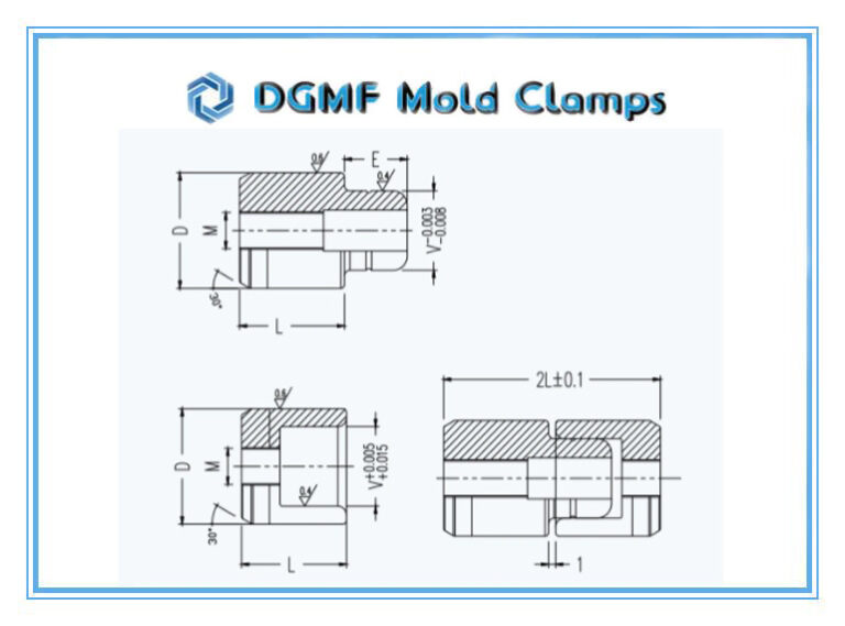 DGMF Round Tapered Interlocks B1-Type | DGMF Mold Clamps Manufacturer