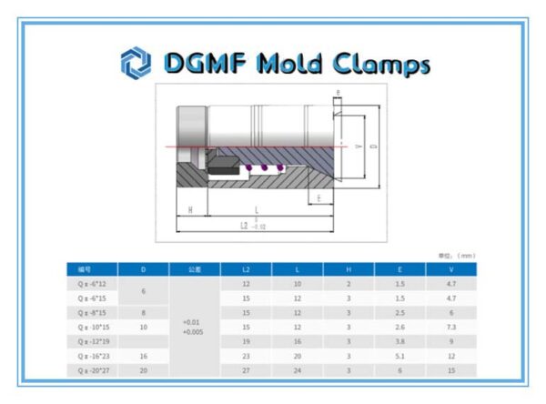 S136 DGMF Air Poppet Valve Injection Mold | DGMF Mold Clamps Manufacturer