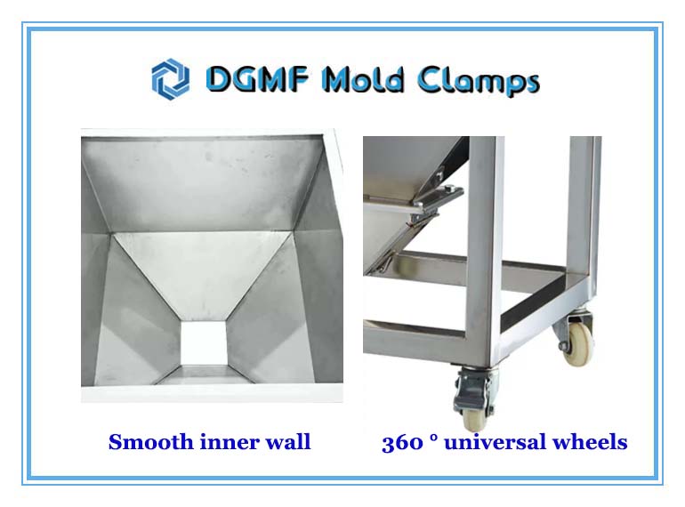 Stainless Steel Hopper Tank With Legs 25-500KG | DGMF Mold Clamps ...
