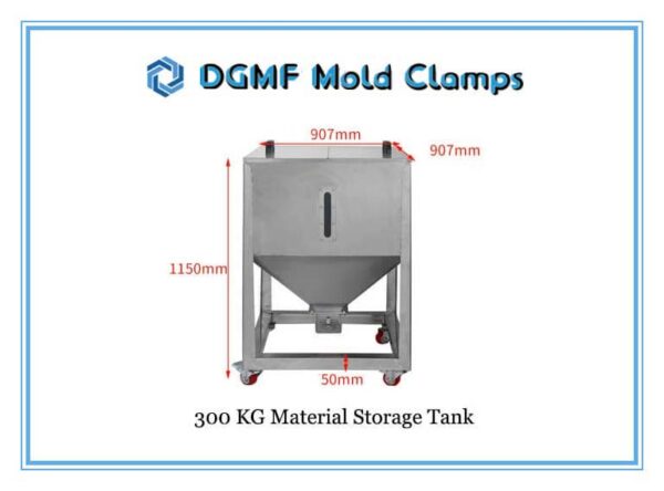 Stainless Steel Hopper Tank With Legs 25-500KG | DGMF Mold Clamps ...